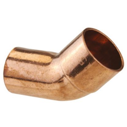 45° Obtuse Street Elbows | Copper End Feed - Cronex