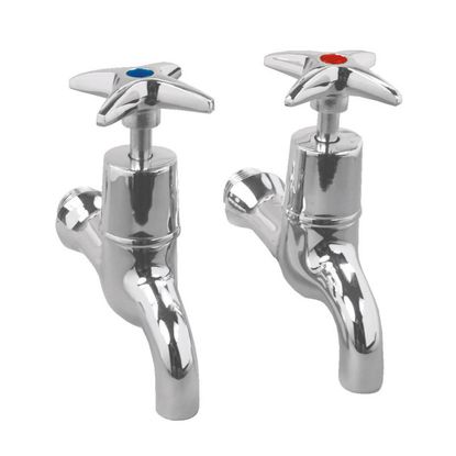 Cross Head Wall Mounted Bib Taps | Taps - Cronex